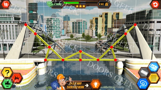 Bridge Construction Simulator [Easy] Level 6 ~ Doors Geek