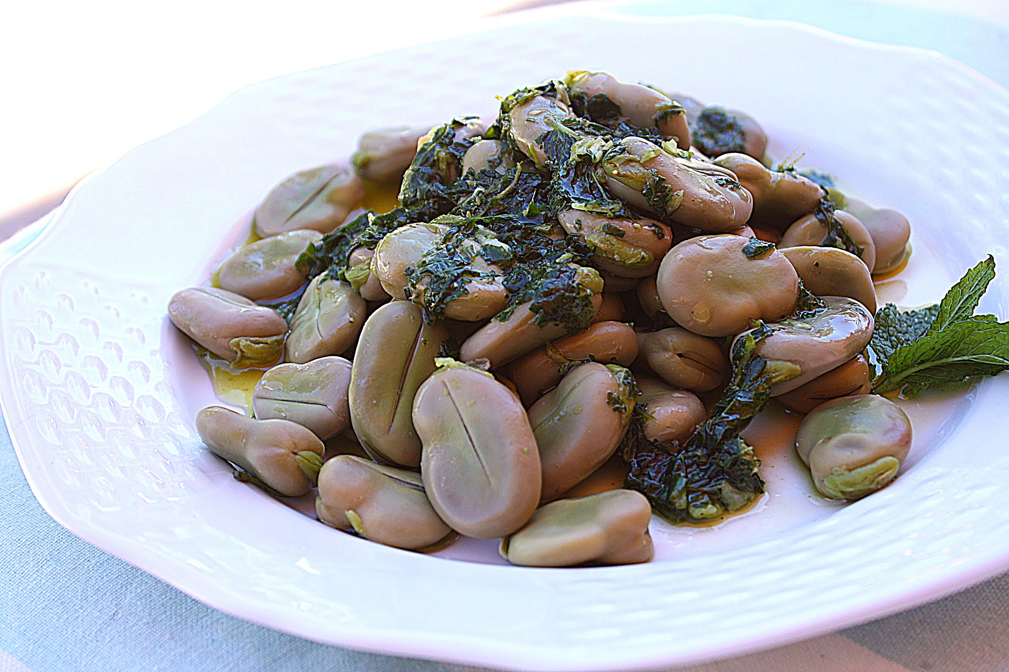 Panza & Presenza: Fave con pesto di aglio e menta
