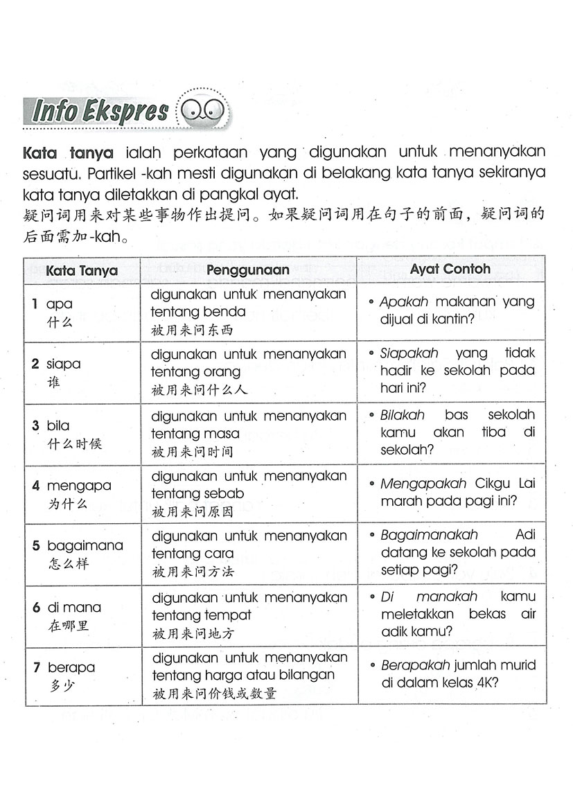 Sebutkan Macam-Macam Kata Tanya Dan Fungsi Setiap Kata Tanya Tersebut ... Sebutkan Macam-Macam Kata Tanya Dan Fungsi Setiap Kata Tanya Tersebut ...