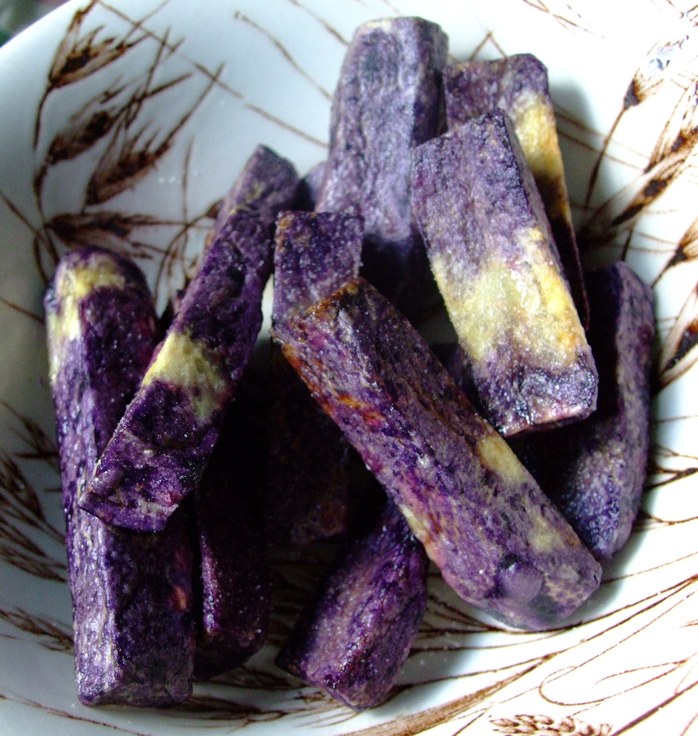 Plot 7 Marsh Lane - Our Hungerford Allotment Blog: Purple chips
