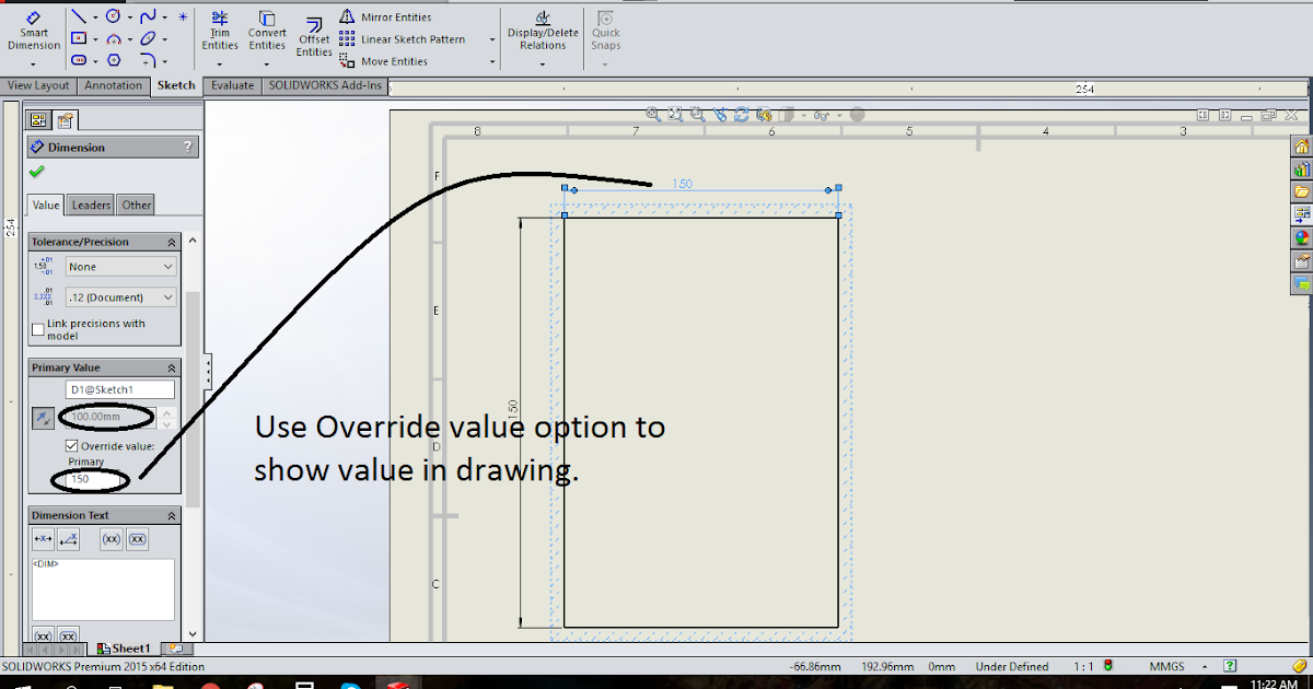Design Tech Academy: Change Dimension in Drafting without change in 3D ...