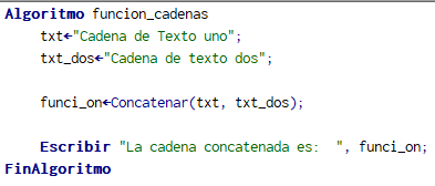 Funciones para Cadenas en PSeInt