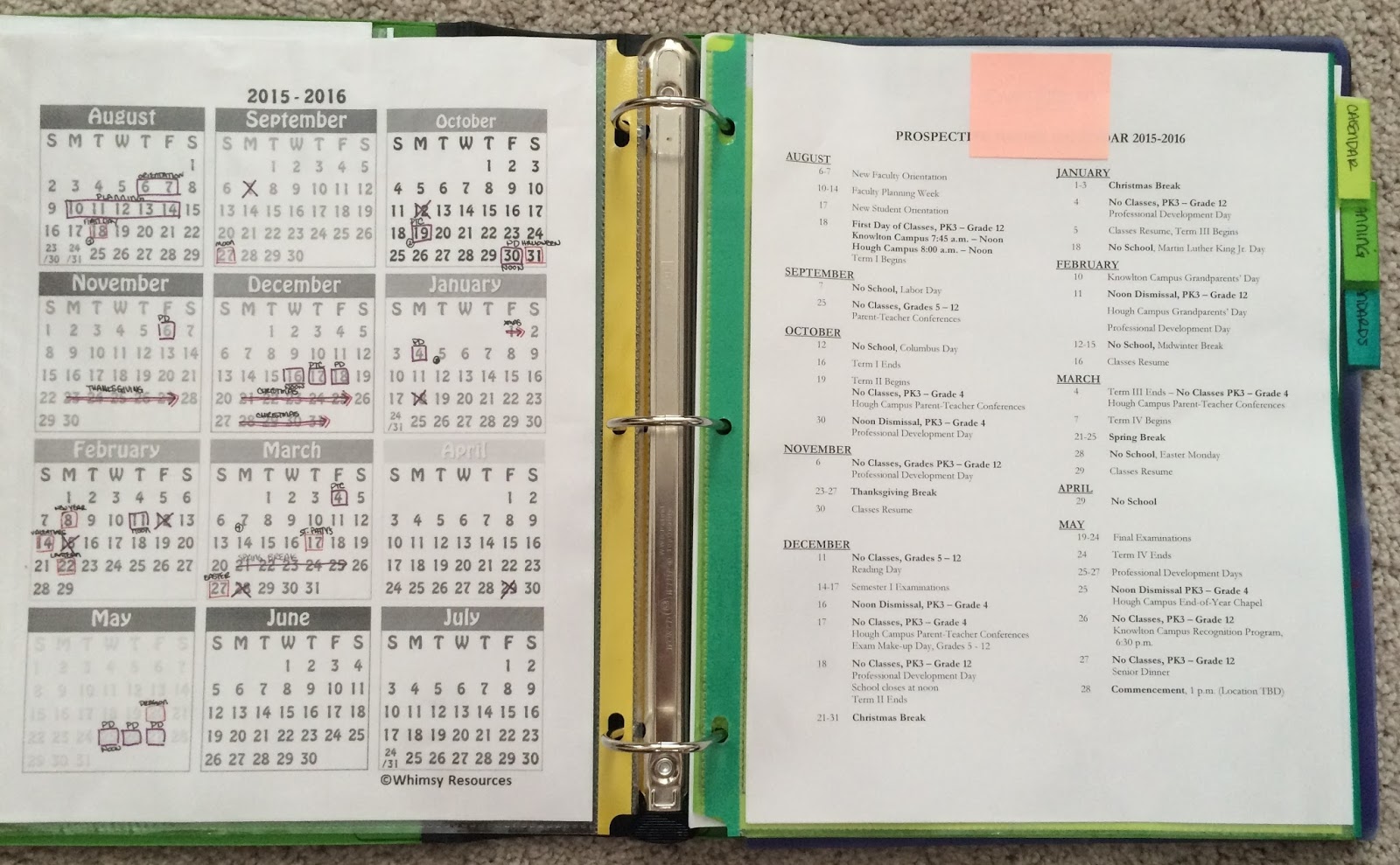 The Many Adventures of Che Laoshi: Updated 2015-2016 Teacher Binder ...