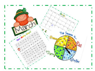 A Teacher's Touch: March Smartboard Calendar