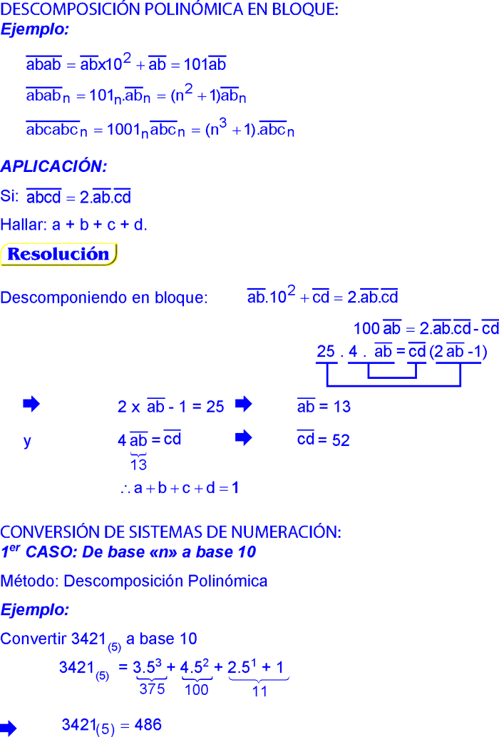 NUMERACIÓN PROBLEMAS RESUELTOS