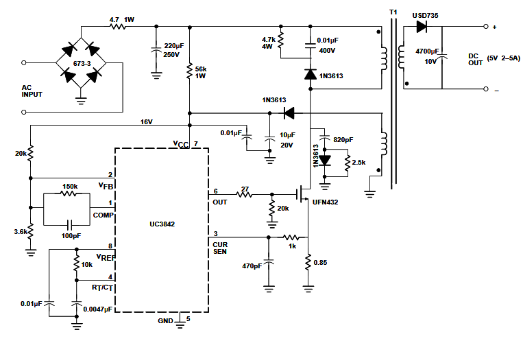 Tool Electric: UC3842 описание на русском, характеристики
