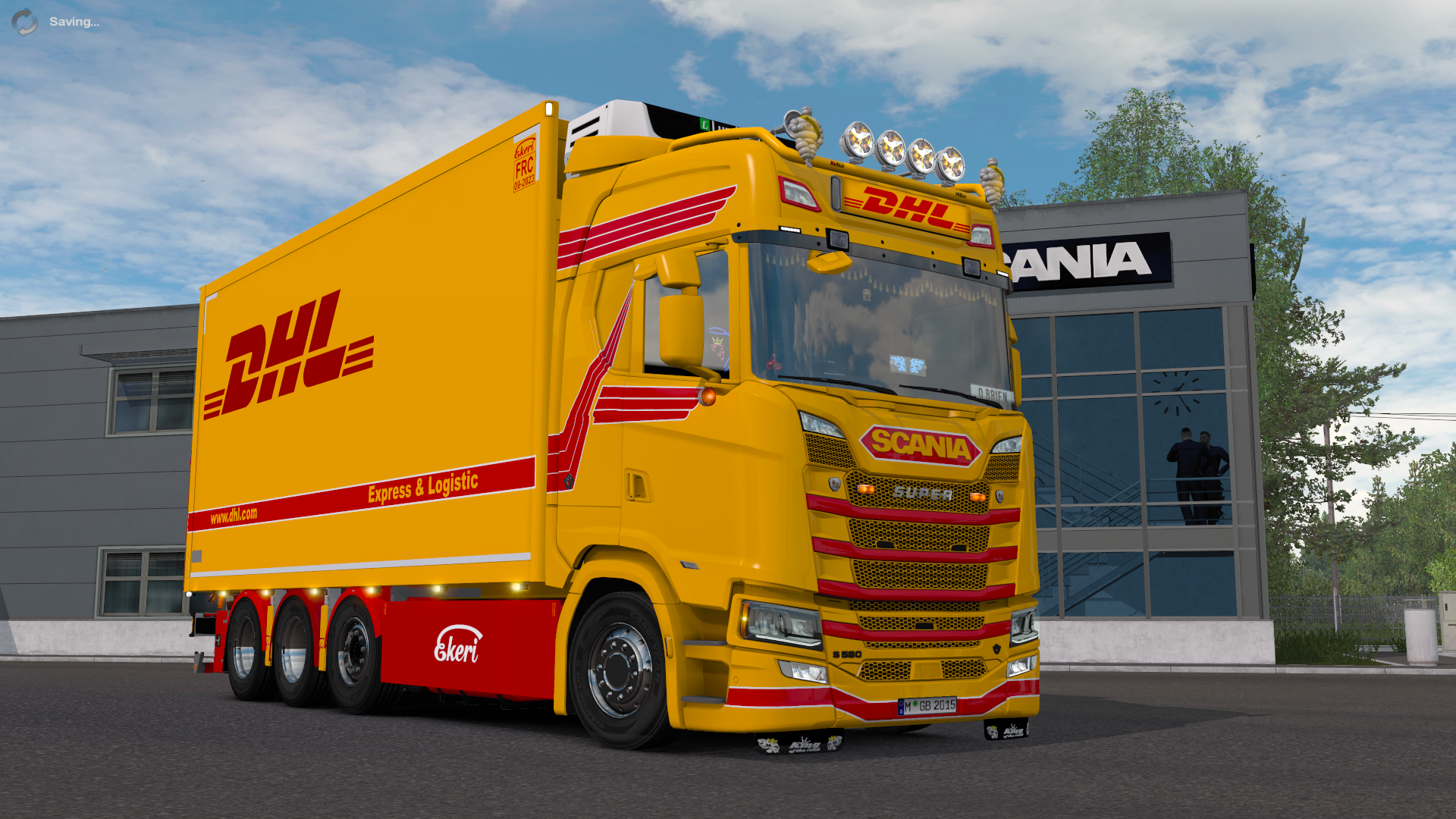 DHL Tandem Skin for Scania S - Euro Truck Simulator 2 Mod World