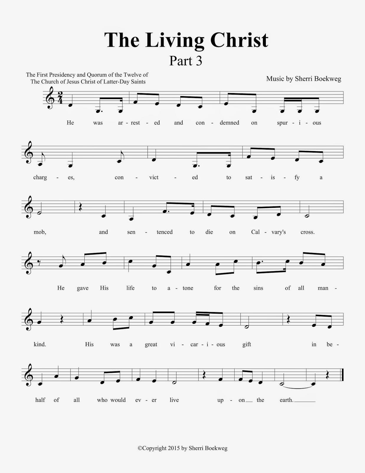 "The Living Christ" Songs
