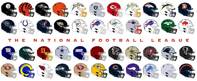Sports Aesthetics: A Uniforms and Logos Page: NFL Helmets Worn in 2020