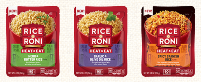 Rice-A-Roni Now Available in New Heat & Eat Pouches