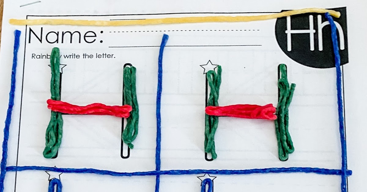 Branch and Blossom Atelier: Wikki Stix Letters: Letter Worksheet ...