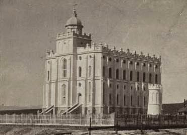 Historic LDS Architecture: St. George Temple: Tower Detail