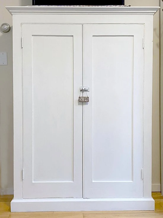 Painting the Perfect White Storage Cupboard