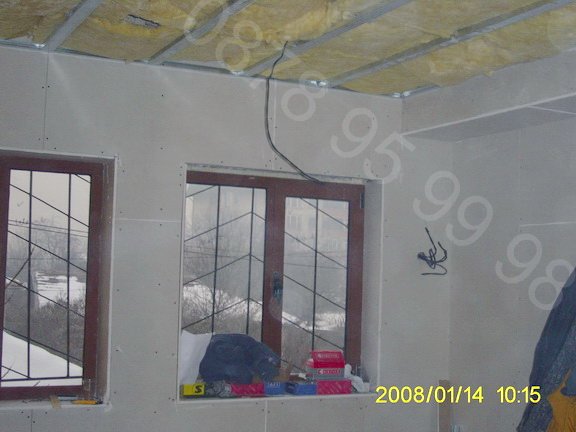 Монтаж на Гипсокартон Гипсфазер и Аквапанел Галерия Окачени Тавани