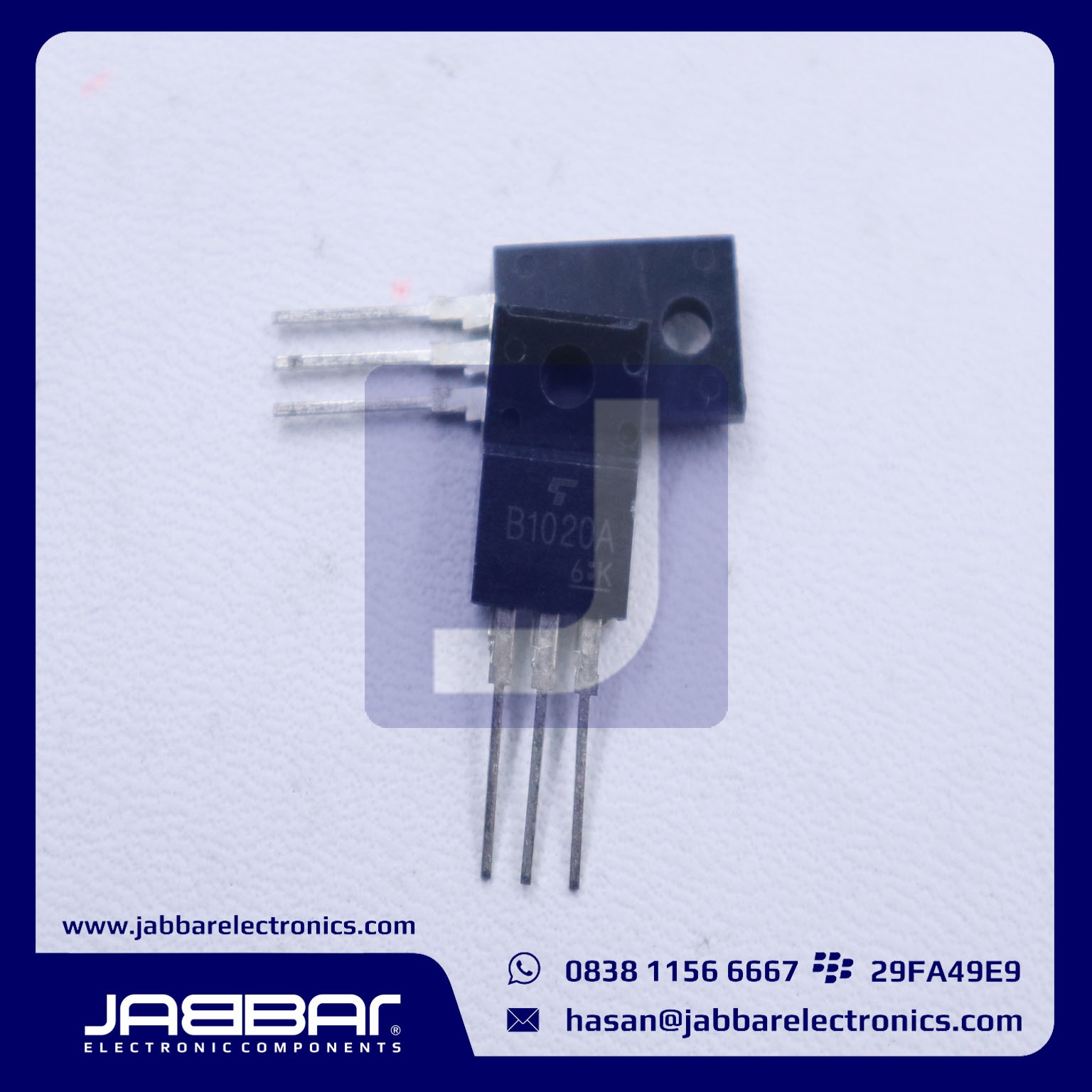 MACAM-MACAM KOMPONEN ELEKTRONIK: JUAL TRANSISTOR B1020A TO-220