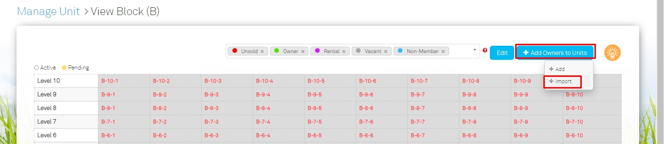 [i-Neighbour - Admin Guide] Manage Unit - How to Add Unit Owner (Import ...