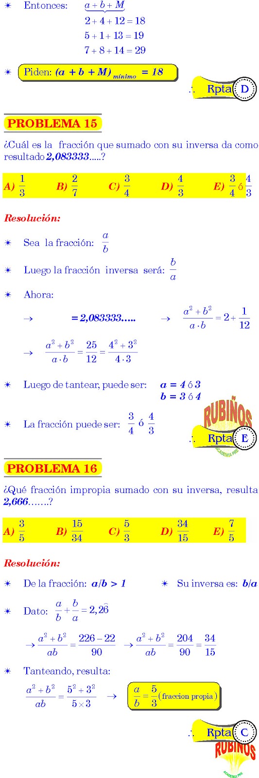 FRACCION GENERATRIZ EJEMPLOS Y EJERCICIOS RESUELTOS