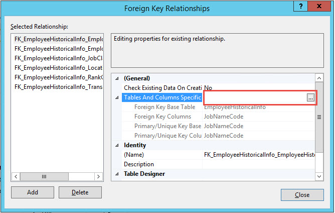 Alfasith AX: How to achieve table relation in SQL without primary index 1:n