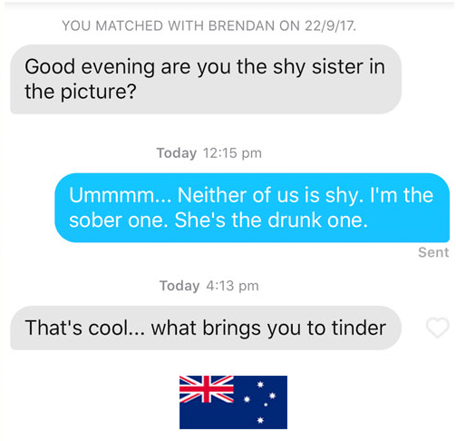 Tinder in Europe vs Australia - KEEP IT IN THE PHAMLY