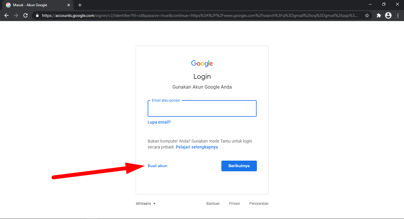 Cara Membuat Email di Laptop Beserta Gambarnya (Gmail) - satutitiknol.com