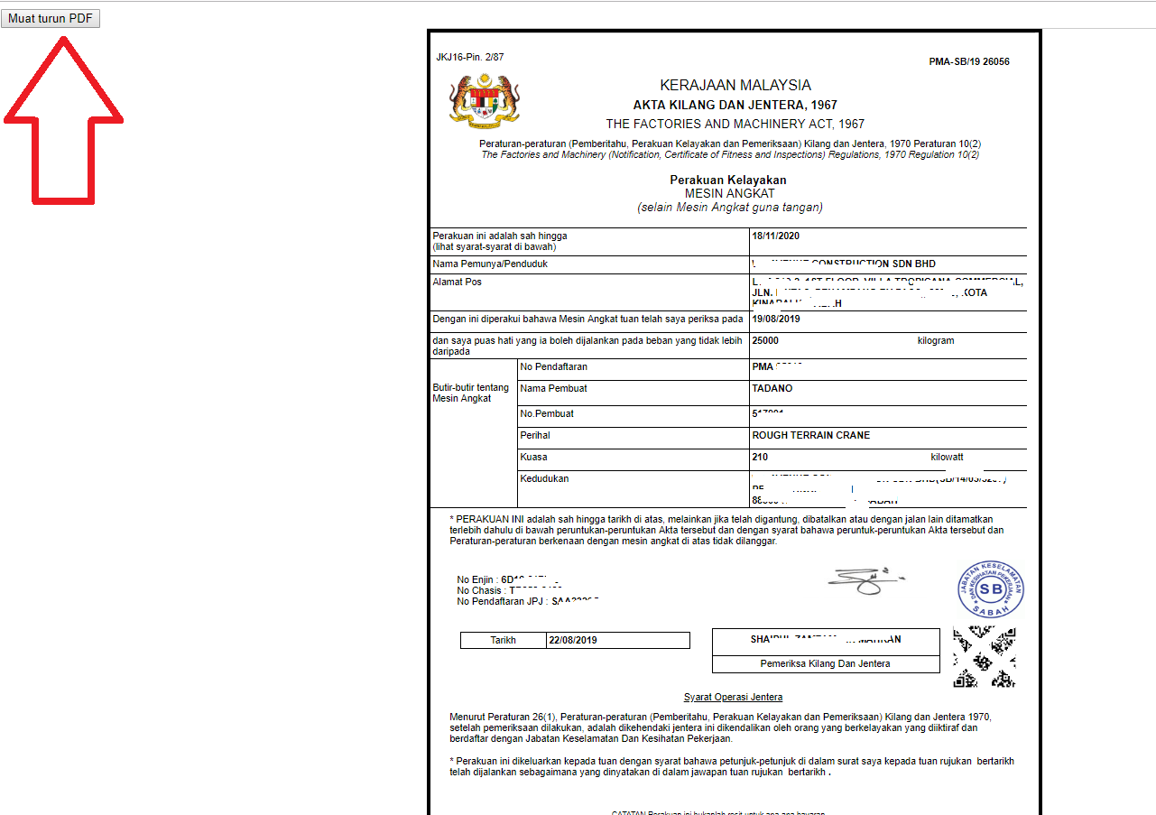 Cara Download Sijil PMA,PMT atau PMD Melalui Sistem MyKKP