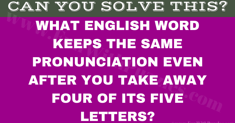 English Language Challenge: The Pronunciation Puzzle!