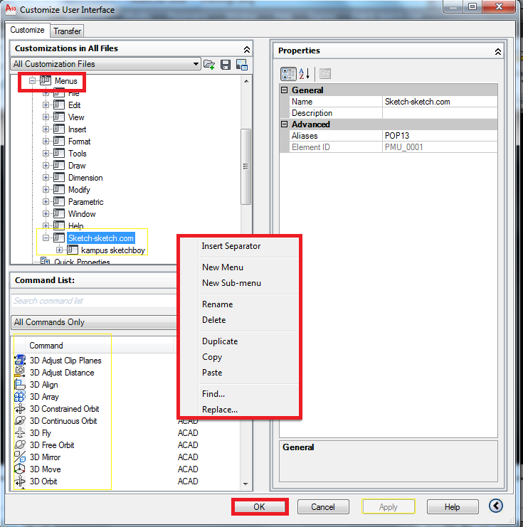 MENAMBAH MENU DAN SUBMENU PADA MENUBAR AUTOCAD - KAMPUS CAD