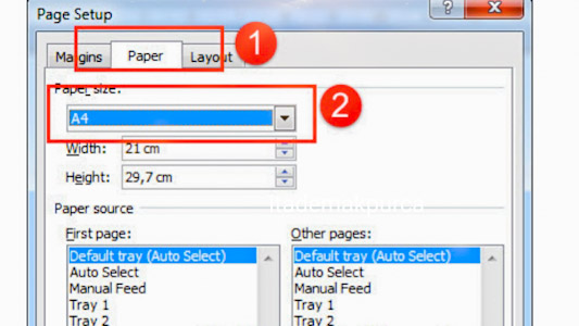 Setting the Paper Size in Microsoft Word Easily - ItaDemakPurca