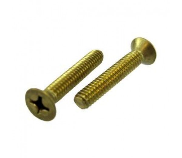 Kuningan JF Flat Head (Countersunk) Machine Screw DIN965 | Baut Baja ...