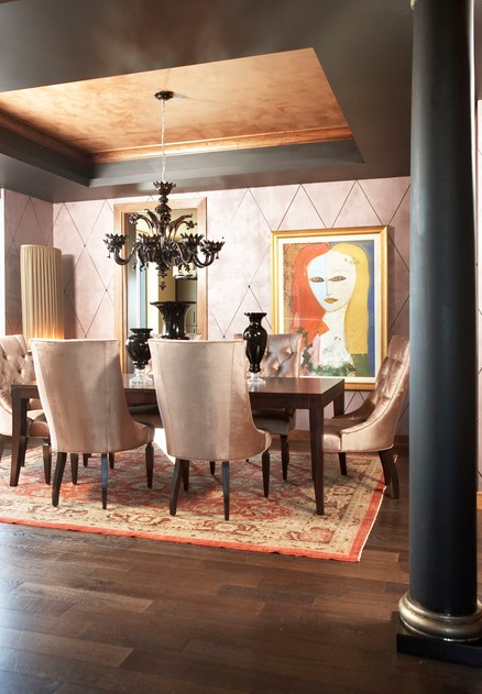 The Pink Chalkboard: Gold Ceilings