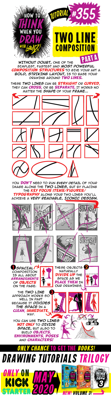 The Etherington Brothers: How to THINK when you draw TWO LINE COMPOSITION - BRAND NEW TUTORIAL!