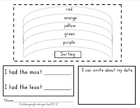 Skittles Graph First Grade