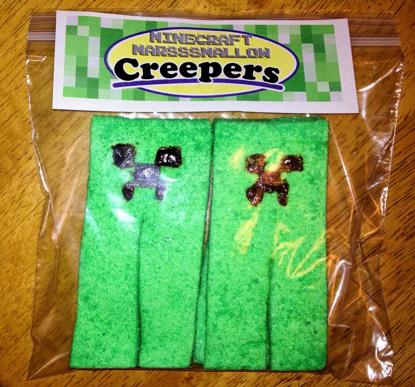 Minecraft Marshmallow Creeper Peeps Easy DIY Recipe, 47% OFF