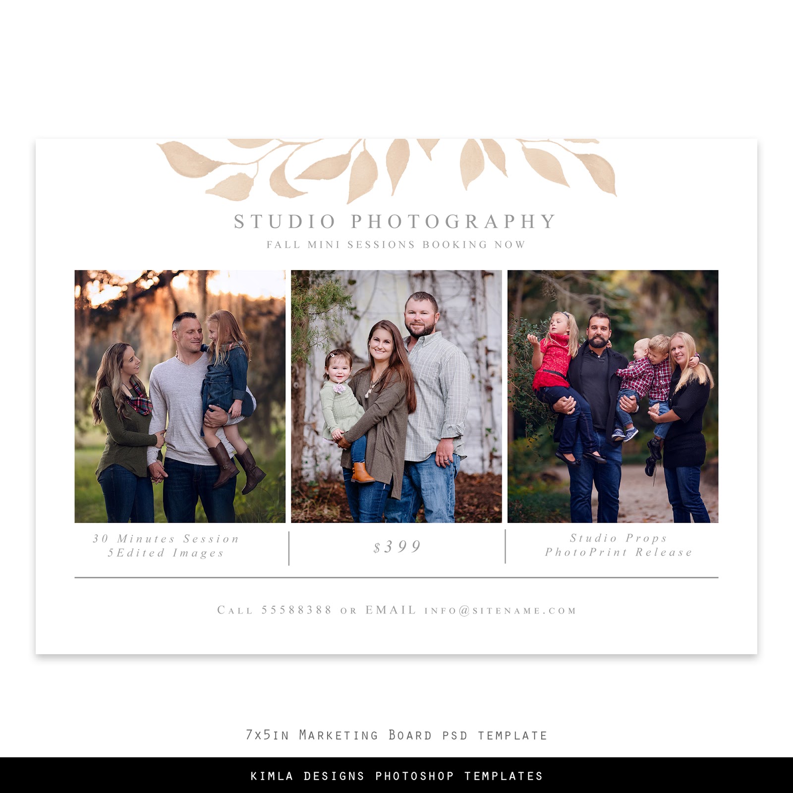 Marketing Board Photoshop Templates. - Kimla Designs Photography