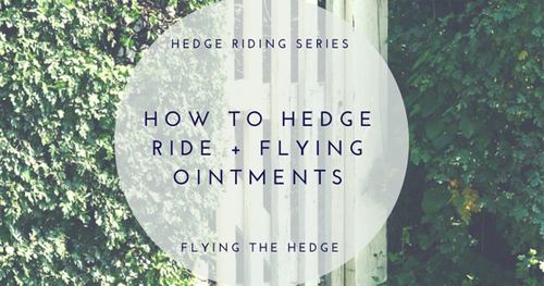 Flying the Hedge: Hedge Riding Series: How to Hedge Ride + Flying Ointments