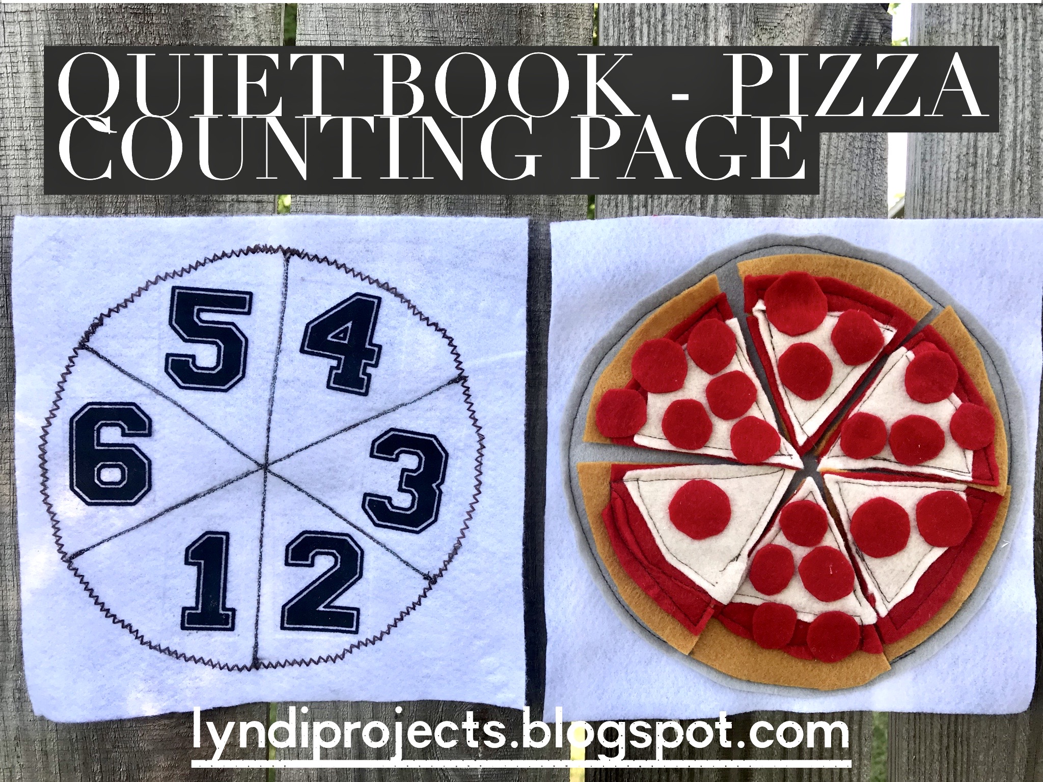 Lyndi's Projects: Quiet Book - Pepperoni Pizza Counting Page