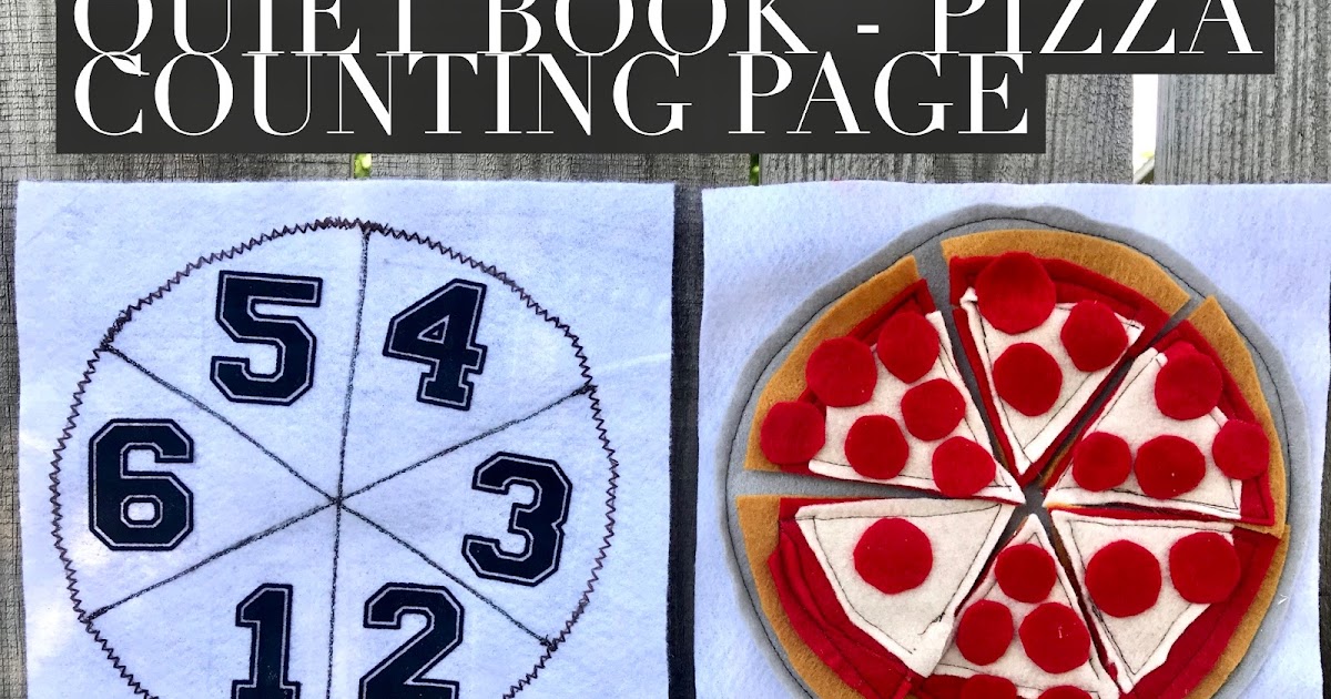 Lyndi's Projects: Quiet Book - Pepperoni Pizza Counting Page