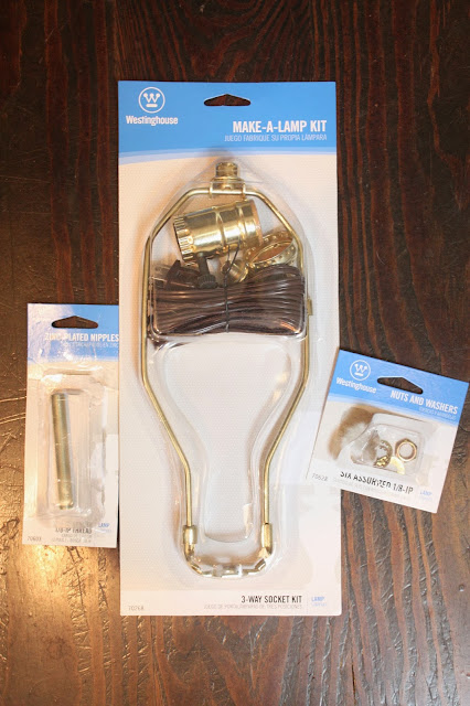 ~thrifty thursday~{make a column lamp} - My Sweet Savannah