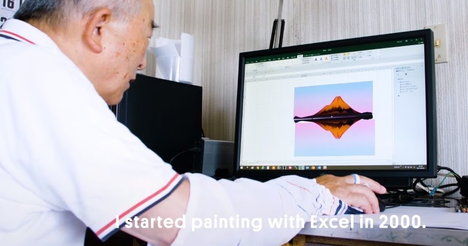 O mestre da pintura... em Excel | Aberto até de Madrugada