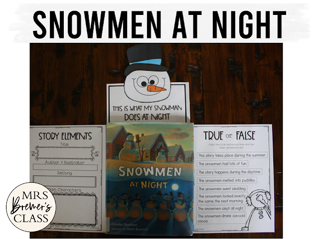 Snowmen at Night...and More Snowman Themed Books & Activities! | Mrs ...