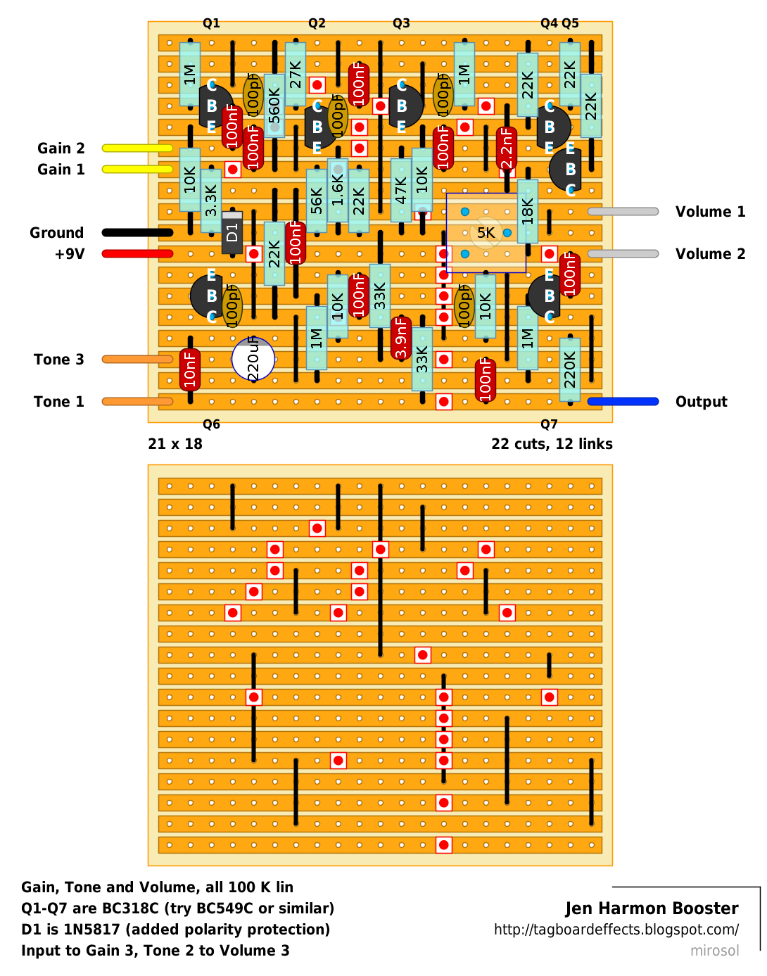 Guitar FX Layouts: Jen Harmon Booster
