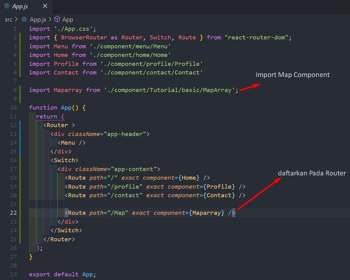 Tutorial Belajar Reactjs #8: Map dan Filter Array Pada React js - AK Studio Tutorial Belajar Reactjs #8: Map dan Filter Array Pada React js - AK Studio