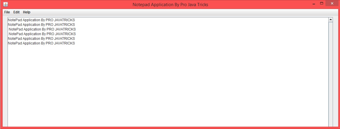NotePad Project In Java ~ Projavatricks NotePad Project In Java ~ Projavatricks