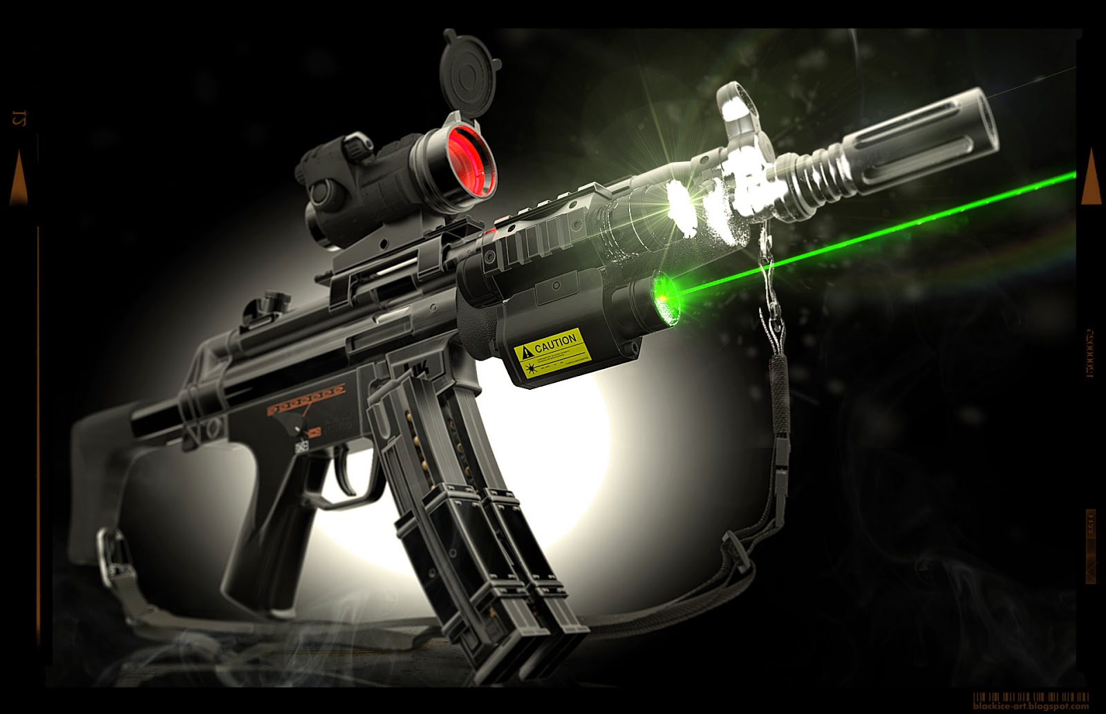 BlackIce - Art: HK MP5 - Render #01