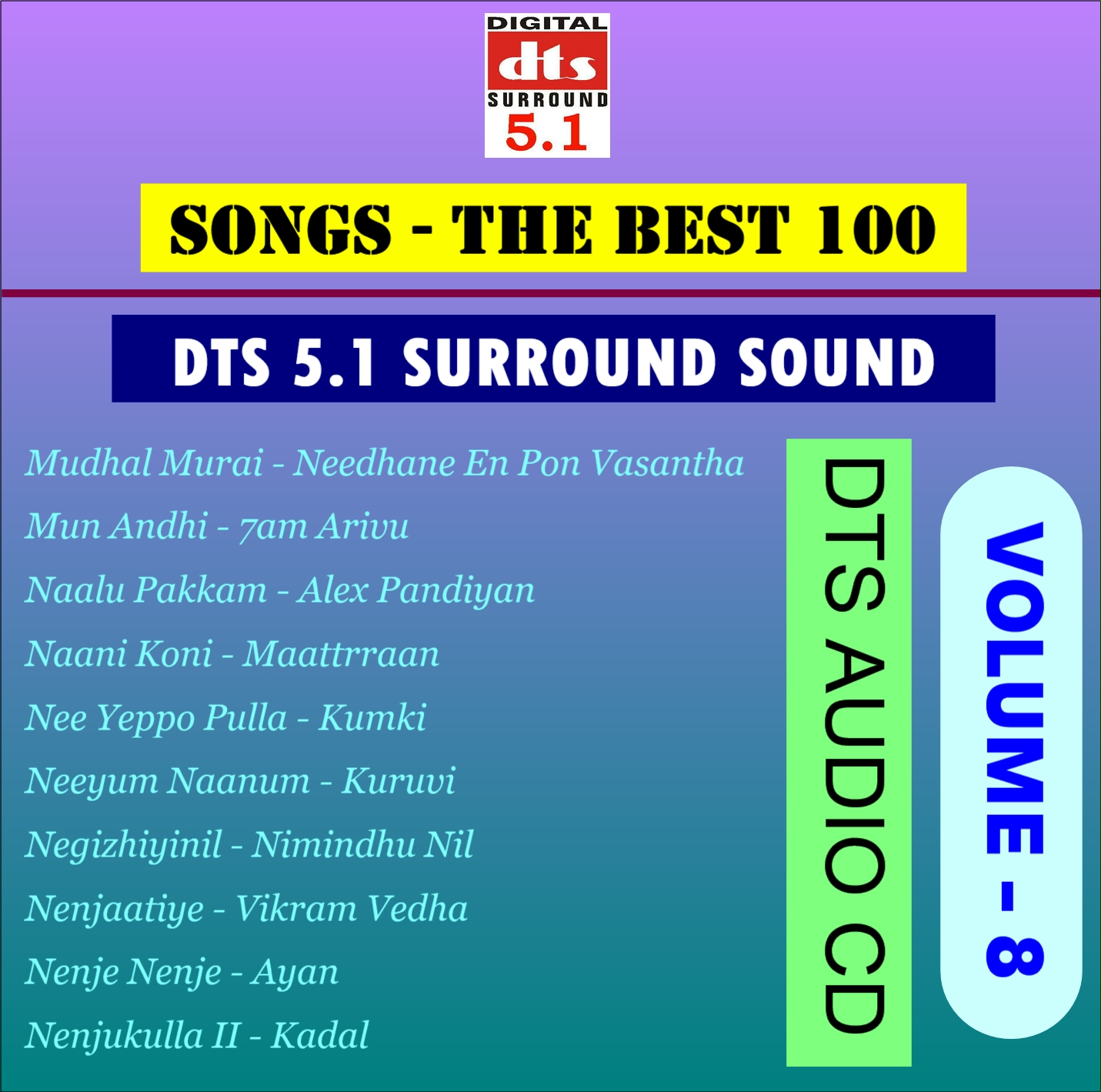 tamil songs dts 5.1: dts Audio CD - The Best 100