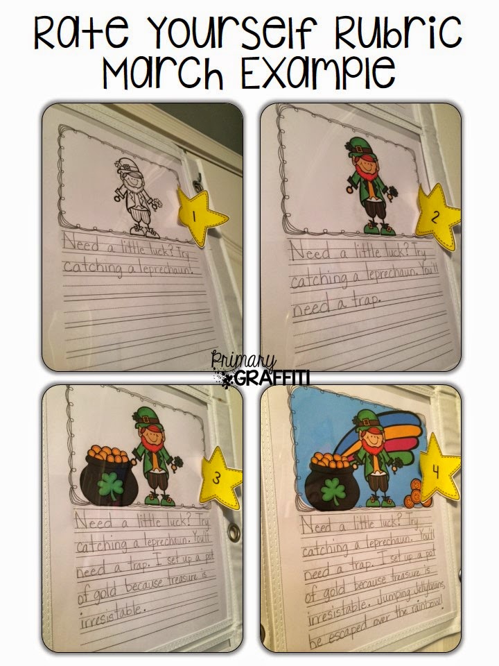 Primary Graffiti: Rate Your Writing {Year-Round Visual Rubric}