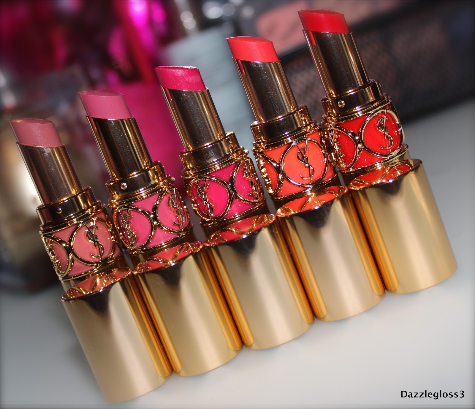 Dazzlegloss3: YSL Rouge Volupte Collection Swatches