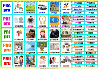 SÍLABAS PRA - PRE - PRI - PRO - PRU