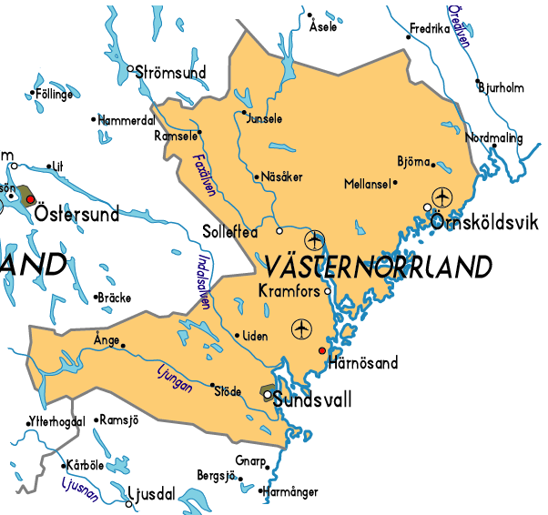October 2011 | Map of Sweden Political Region Province City