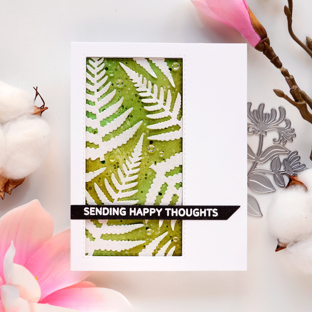 3 cards using fern die from Claina Palmer ~ Favorite things by Galachko